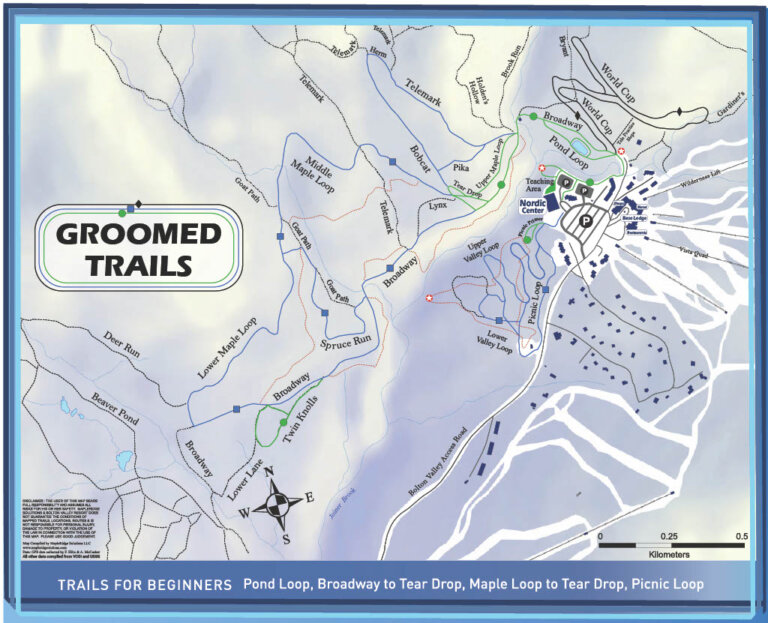Trail Maps - Alpine & Nordic Terrain - Bolton Valley, Vermont