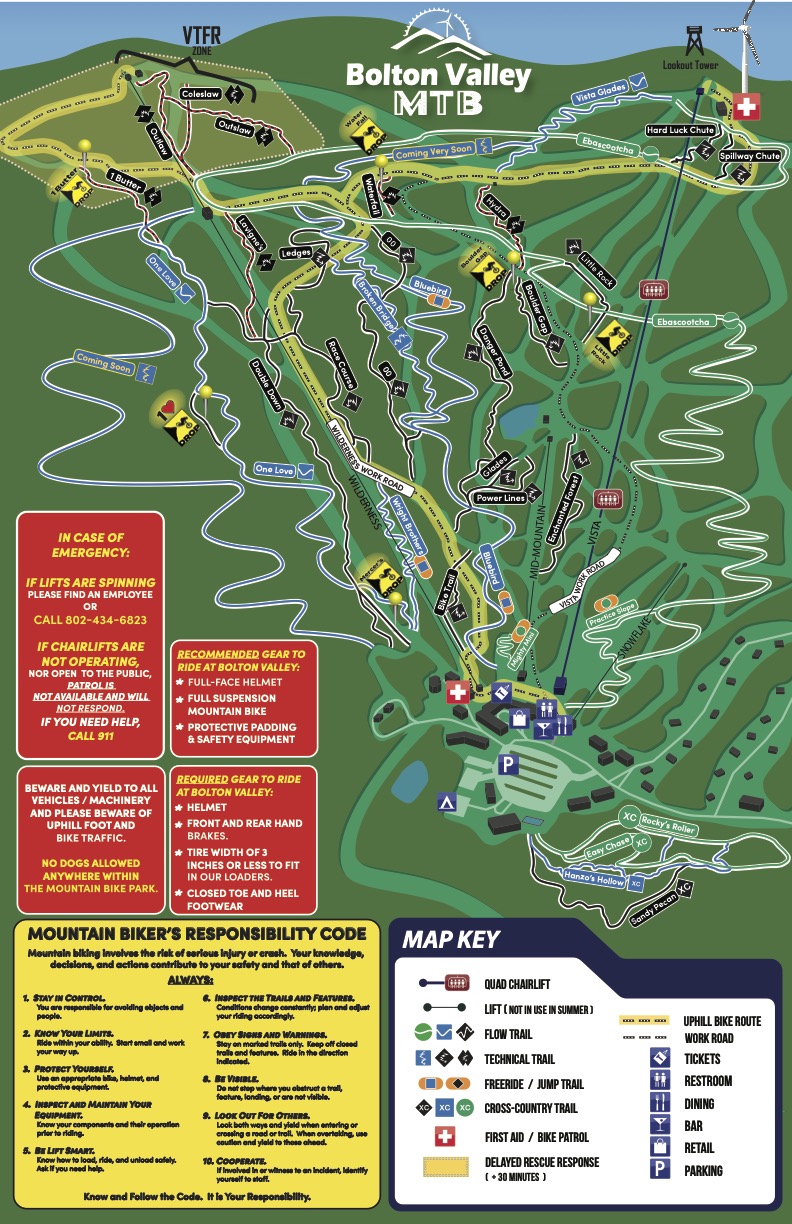Summer Trail Maps - Bolton Valley