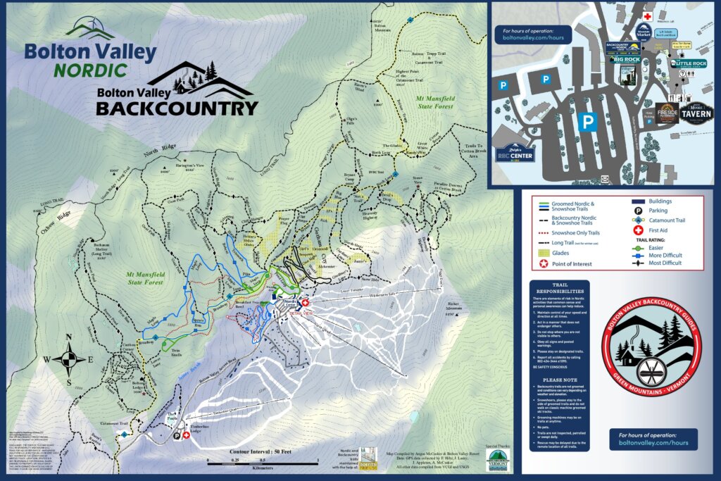 Trail Maps - Alpine & Nordic Terrain - Bolton Valley, Vermont